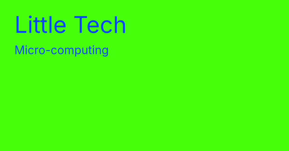 Little Tech | Tommy Palmer